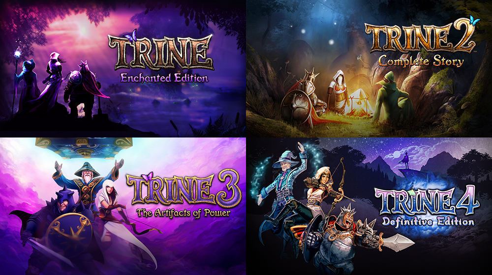 EGS 限免《Trine classic collection》四部合集 24 小时领取永久收藏，今年跨年就玩这款！ - 安卓手赚网